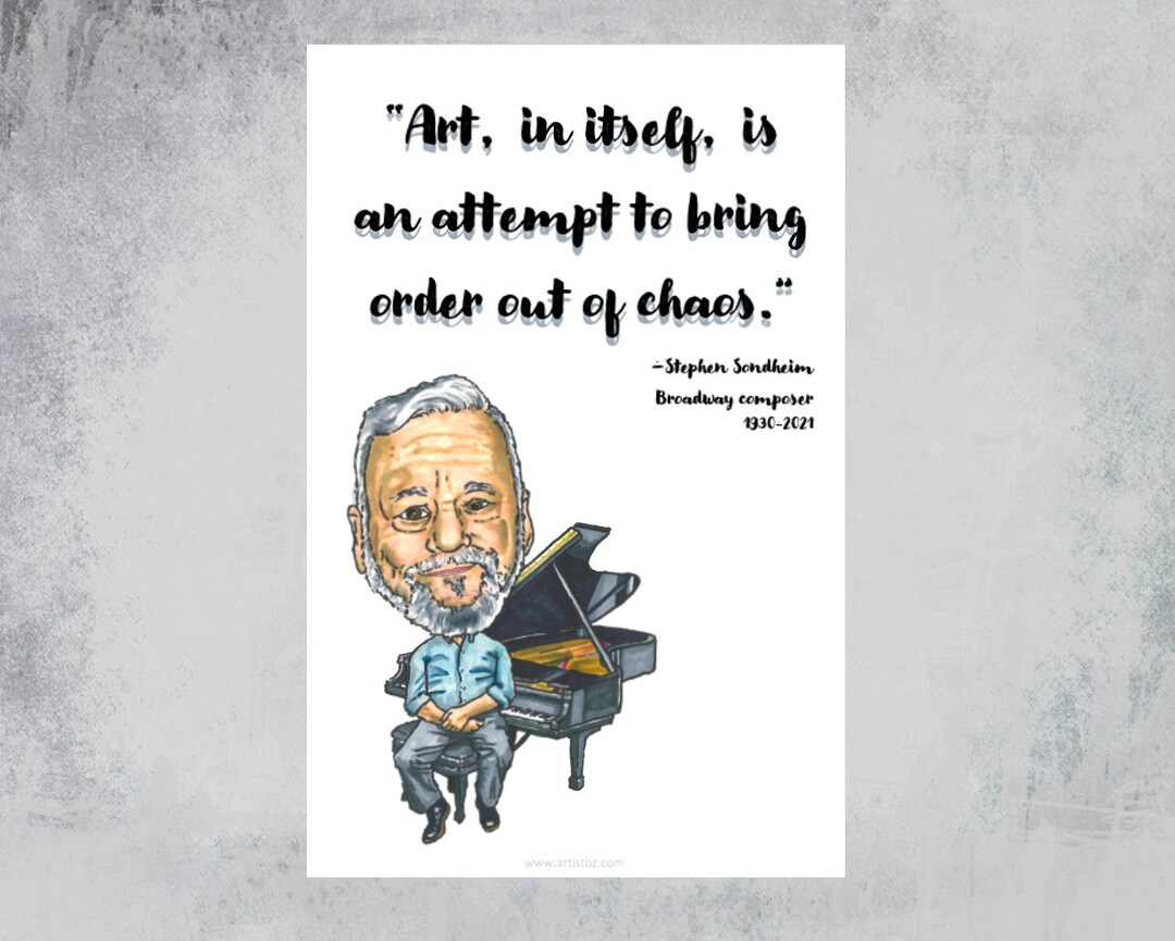 Stephen Sondheim Quote Poster - Etsy