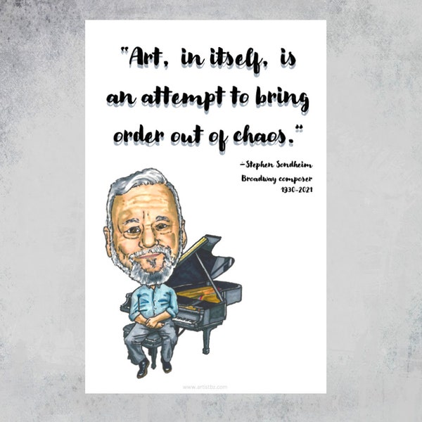 Stephen Sondheim Poster - Etsy
