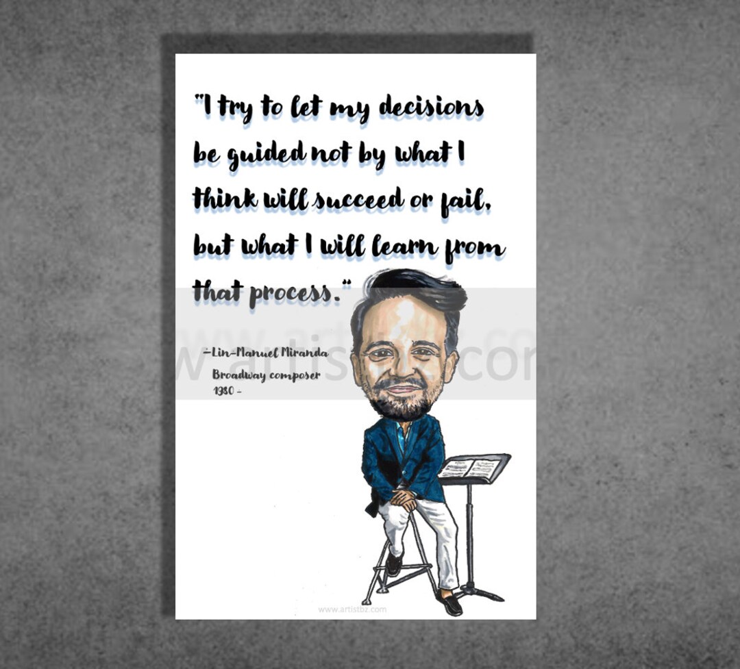 Lin-manuel Miranda Quote Poster - Etsy