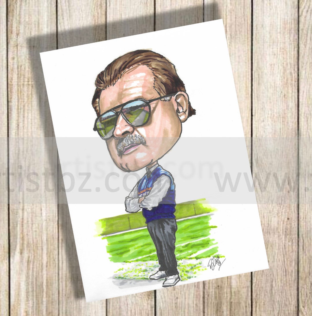 Mike Ditka Caricature Print (unframed) - Etsy