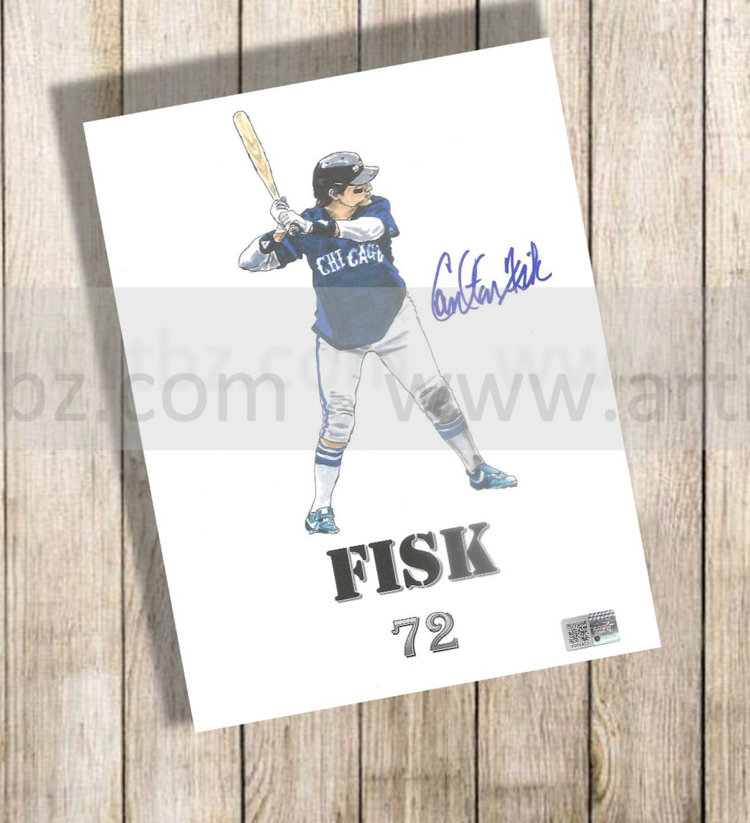 Signed Carlton Fisk 8x10 Print - Etsy