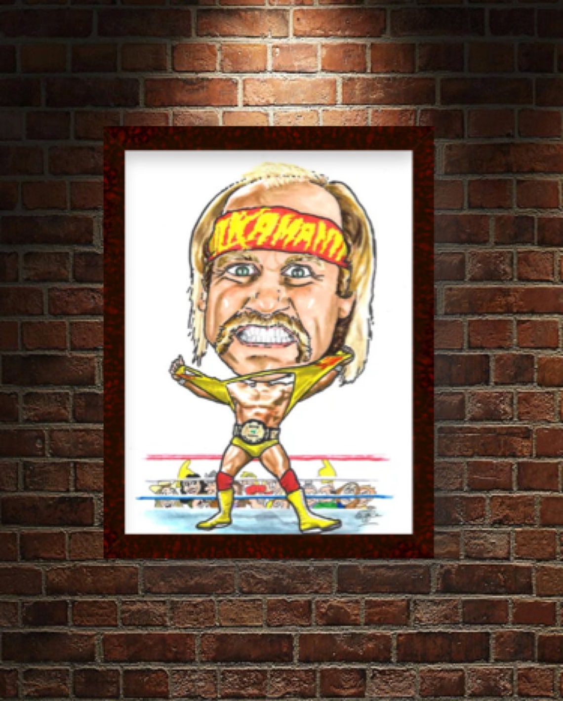 Hulk Hogan Caricature Print, Unframed - Etsy