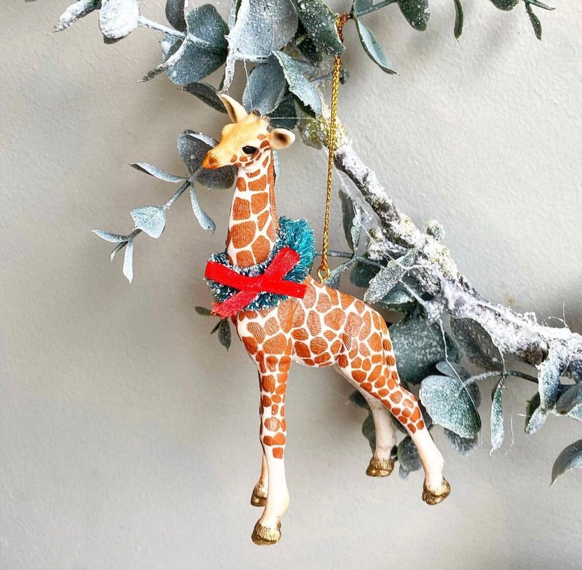 Giraffe Christmas Decoration - Etsy