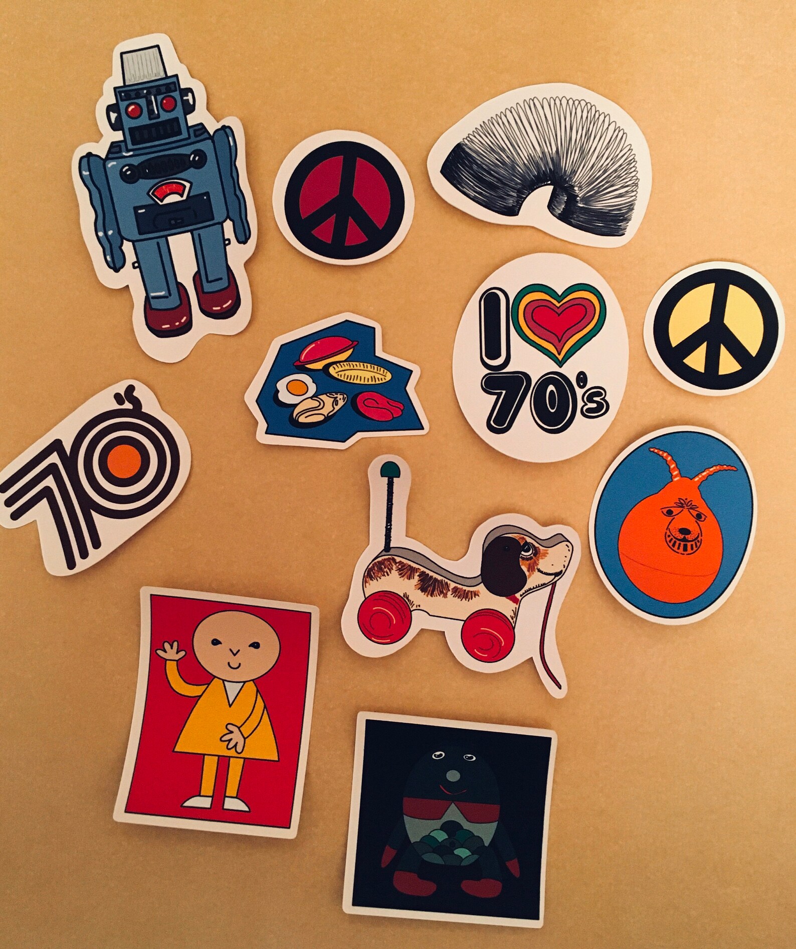 70s Vinyl Sticker Pack. I Love the 1970s. Matte Vinyl Sticker - Etsy