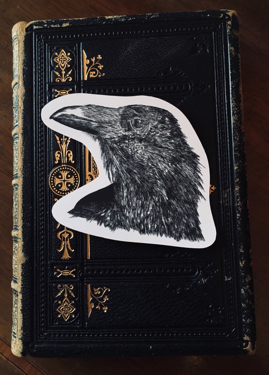 Raven stickers. Matte vinyl stickers. The Raven. Poe stickers. | Etsy