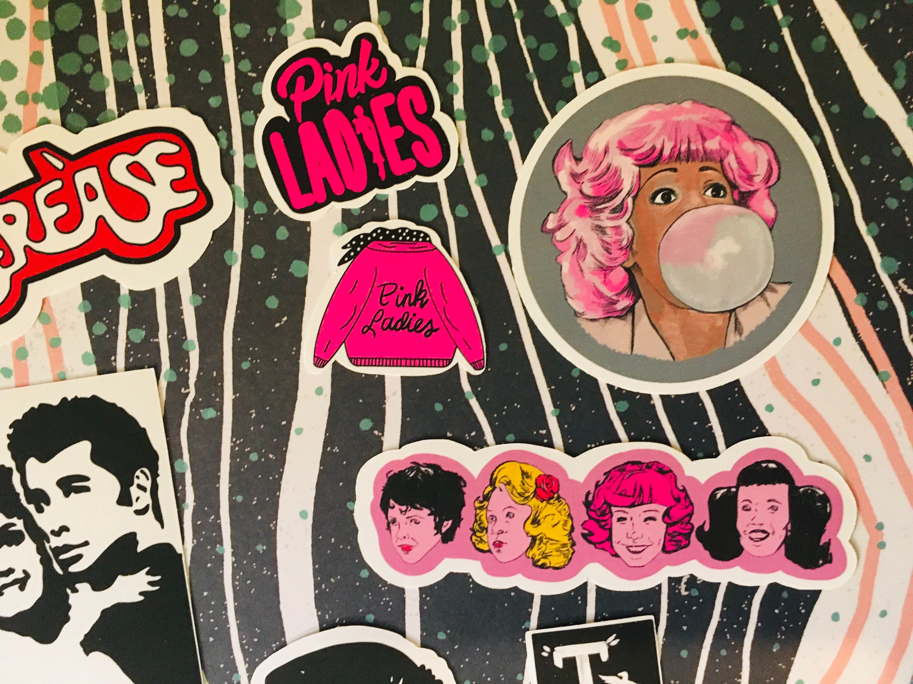 Grease sticker pack. Grease movie stickers. Grease. Matte | Etsy