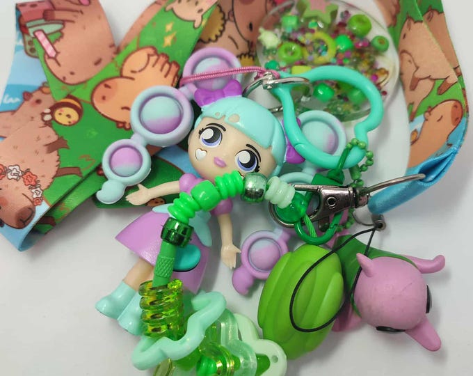 Fidget Lanyard. Sensory Lanyard. Fidget Toys. Upcycled Toys. Sensory ...