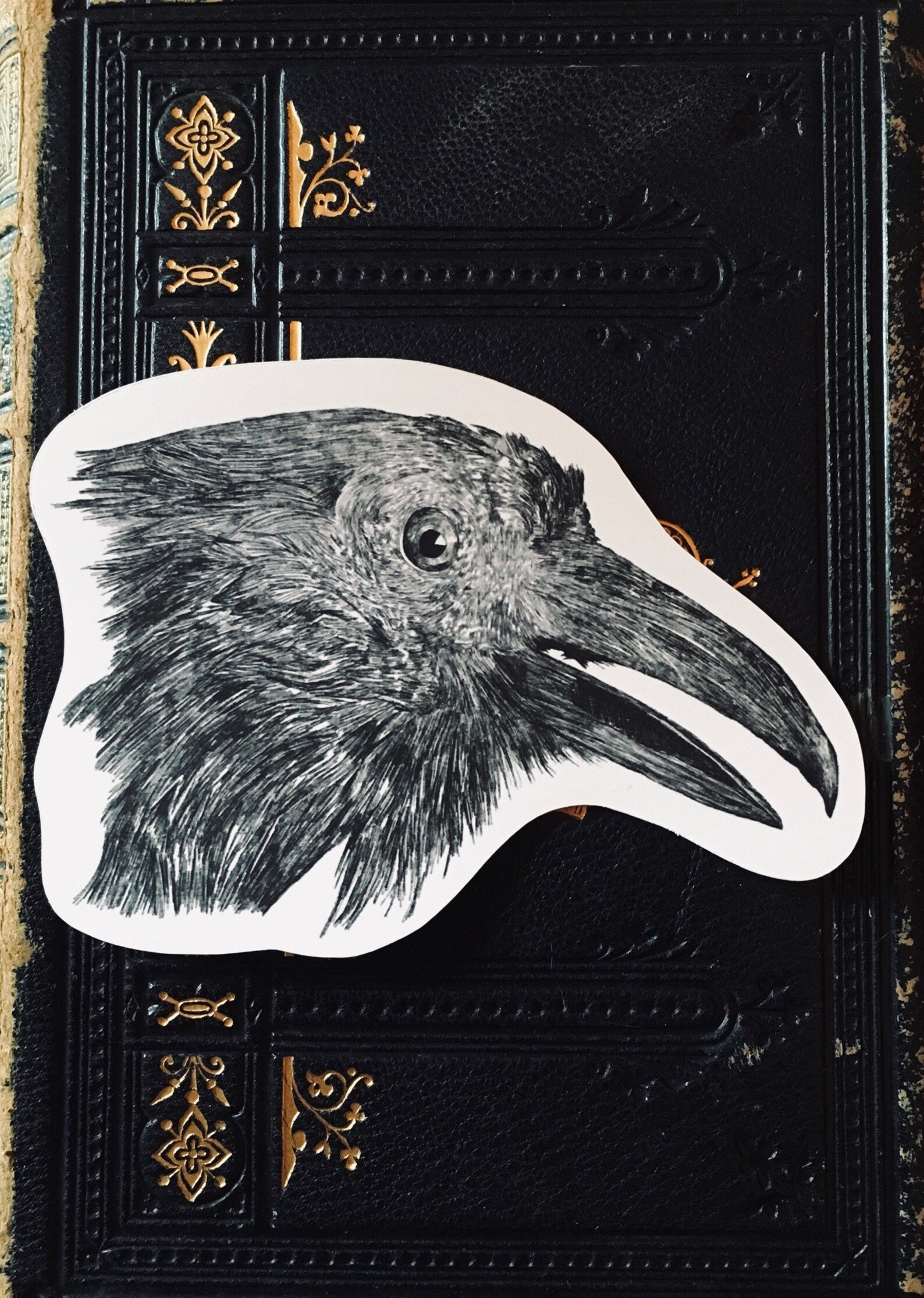 Raven Stickers. Matte Vinyl Stickers. the Raven. Poe Stickers. | Etsy