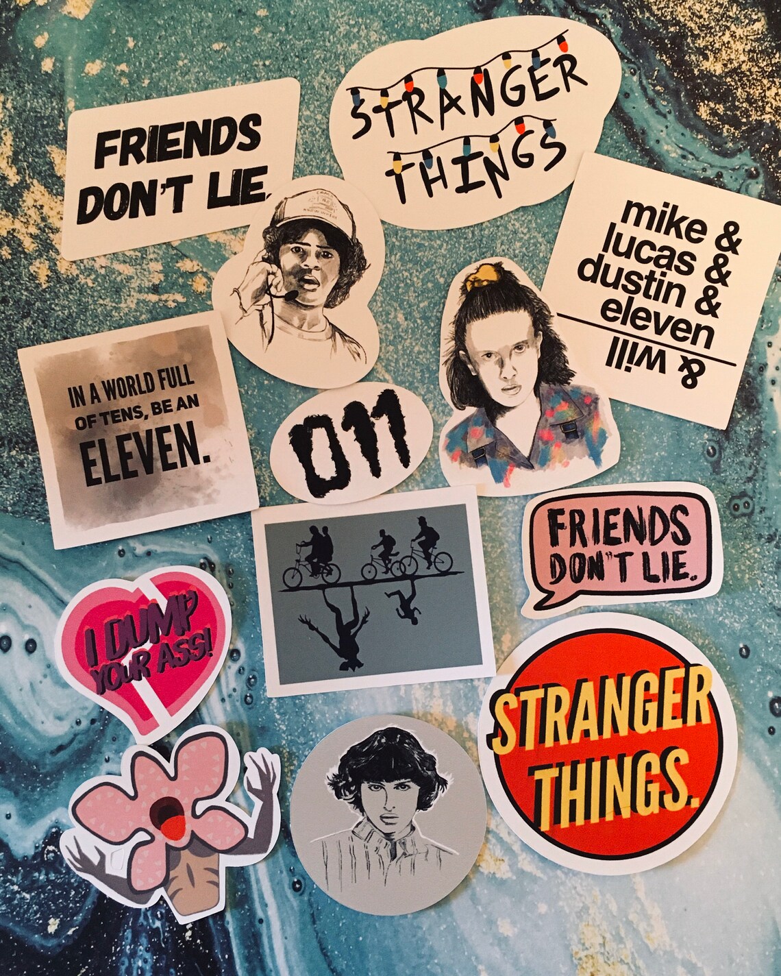 Stranger Things. Stranger Things Stickers. Matte Vinyl Sticker | Etsy