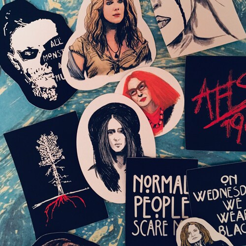 American Horror Story Sticker Packs - Etsy