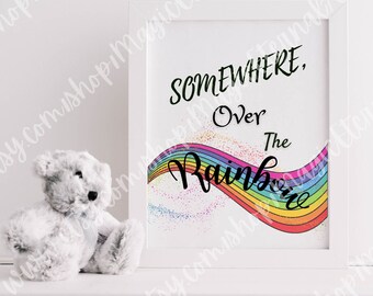 Over the Rainbow Art | Etsy
