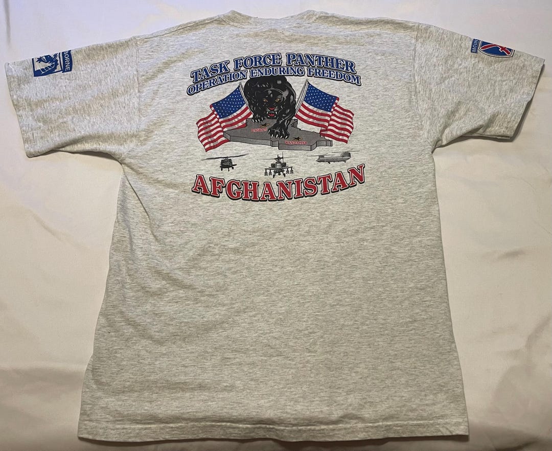 Vintage Task Force Panther Shirt Afghanistan Airborne - Operation ...
