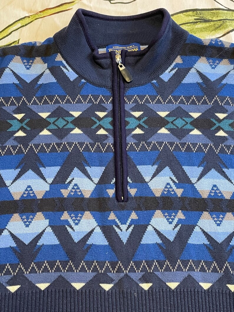 Pendleton Women’s Southwest Quarter Zip Sweater Size Medium - Etsy