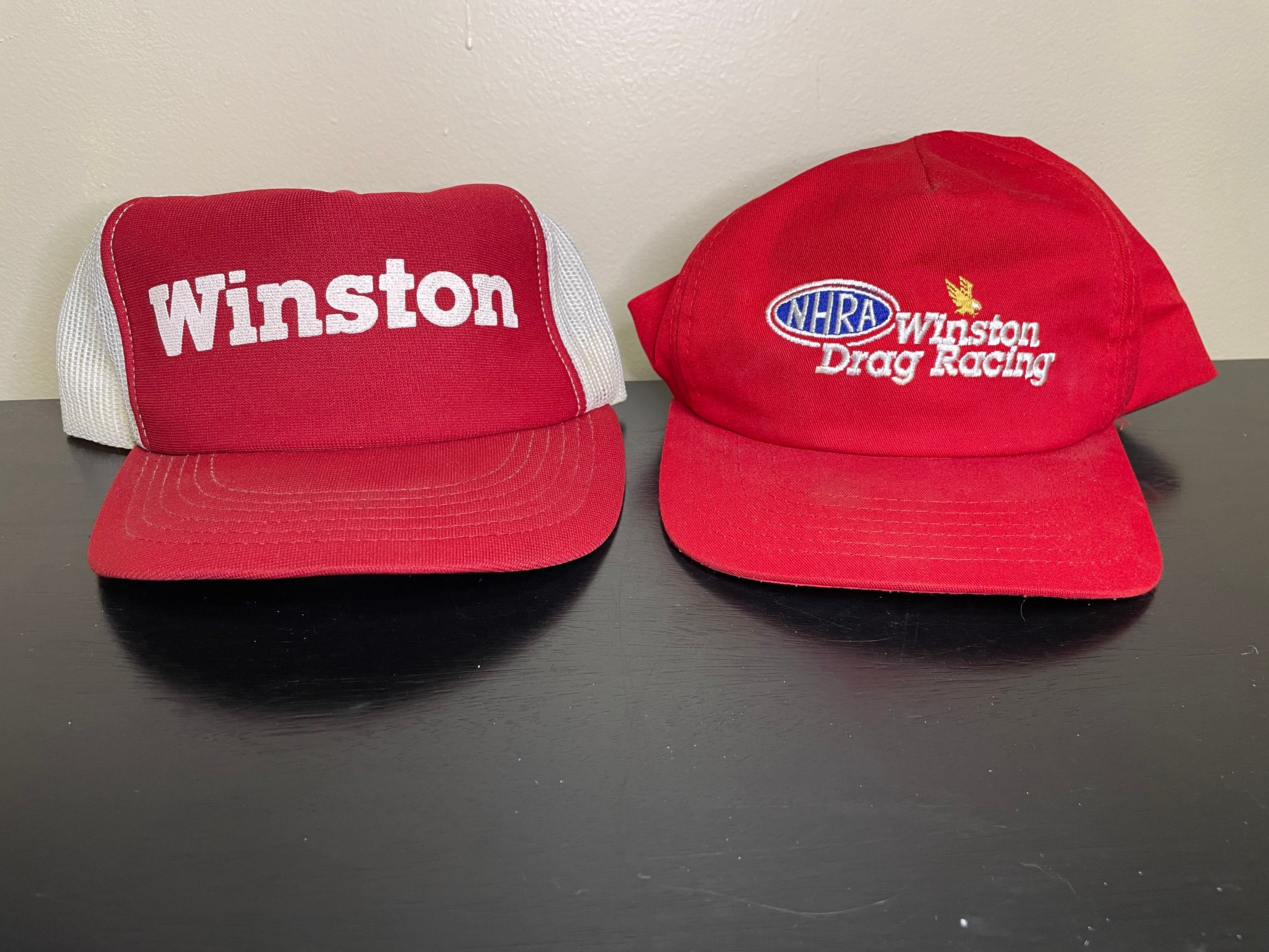 Winston NHRA Drag Racing Vintage Hats Two - Etsy