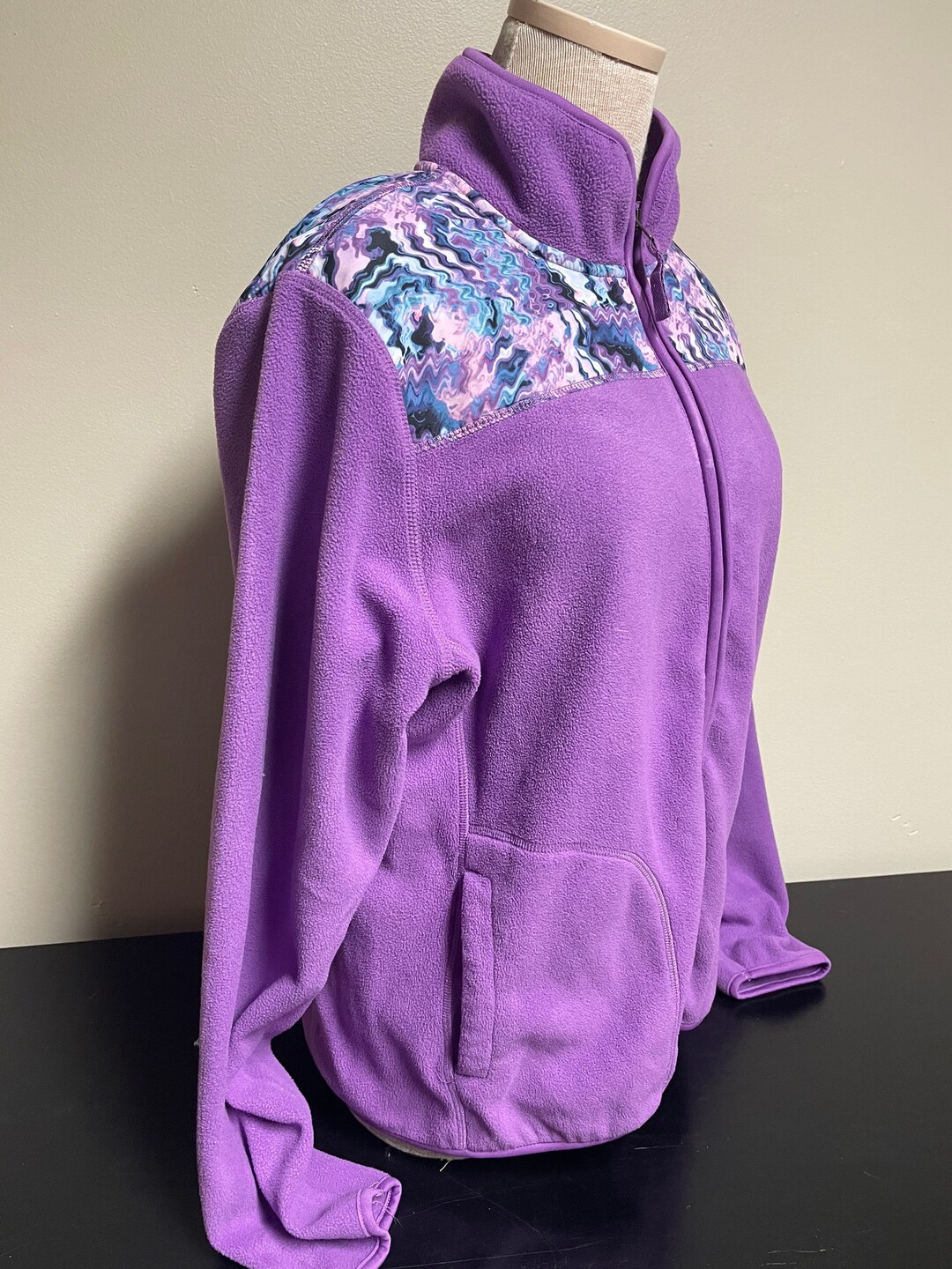 Women’s Purple Drip Vintage Fleece Jacket Women’s XL - Etsy