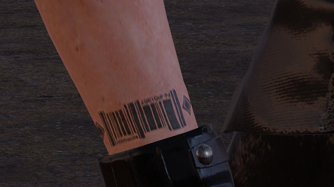 Prompto final Fantasy XV Barcode Temporary Tattoo | Etsy