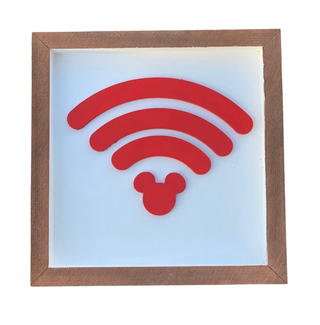 Wifi Mickey Mouse Sign, Disney Decorations, Disney - Etsy
