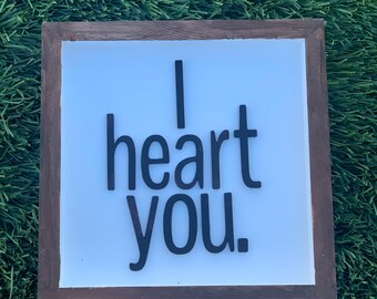 I Heart You Vector | Etsy