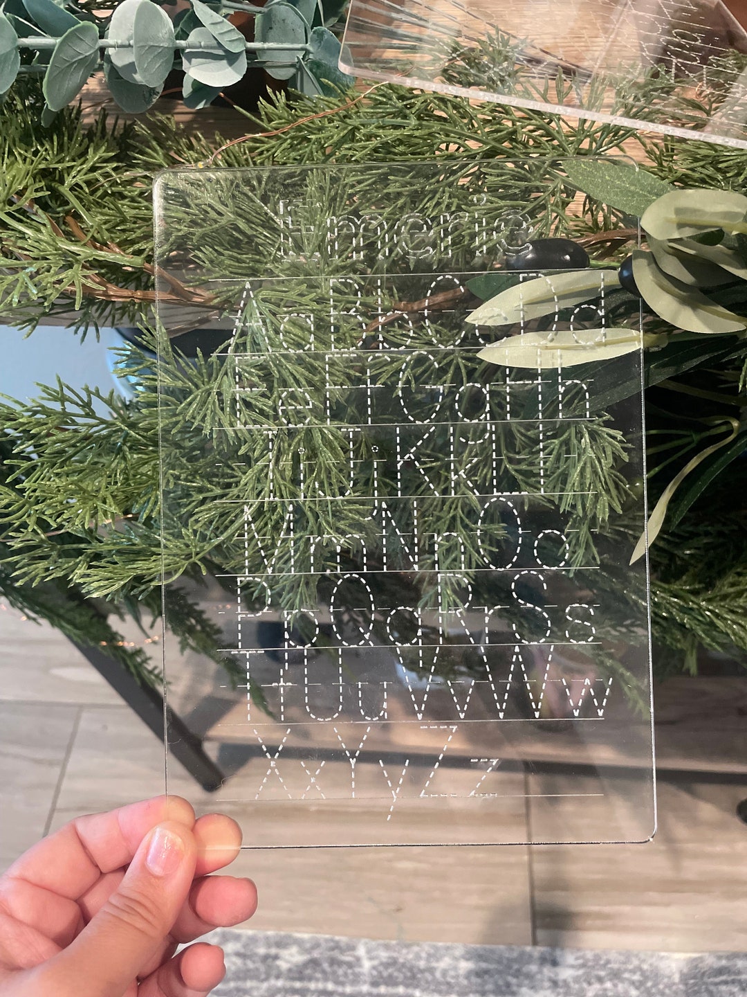 Alphabet Tracing Board, Dry Erase Letter Tracing, Tracing Board - Etsy