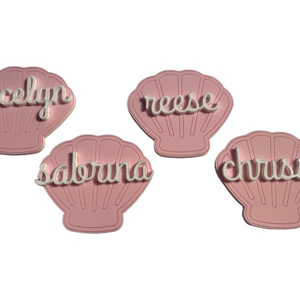 Sea Shell Place Card - Etsy