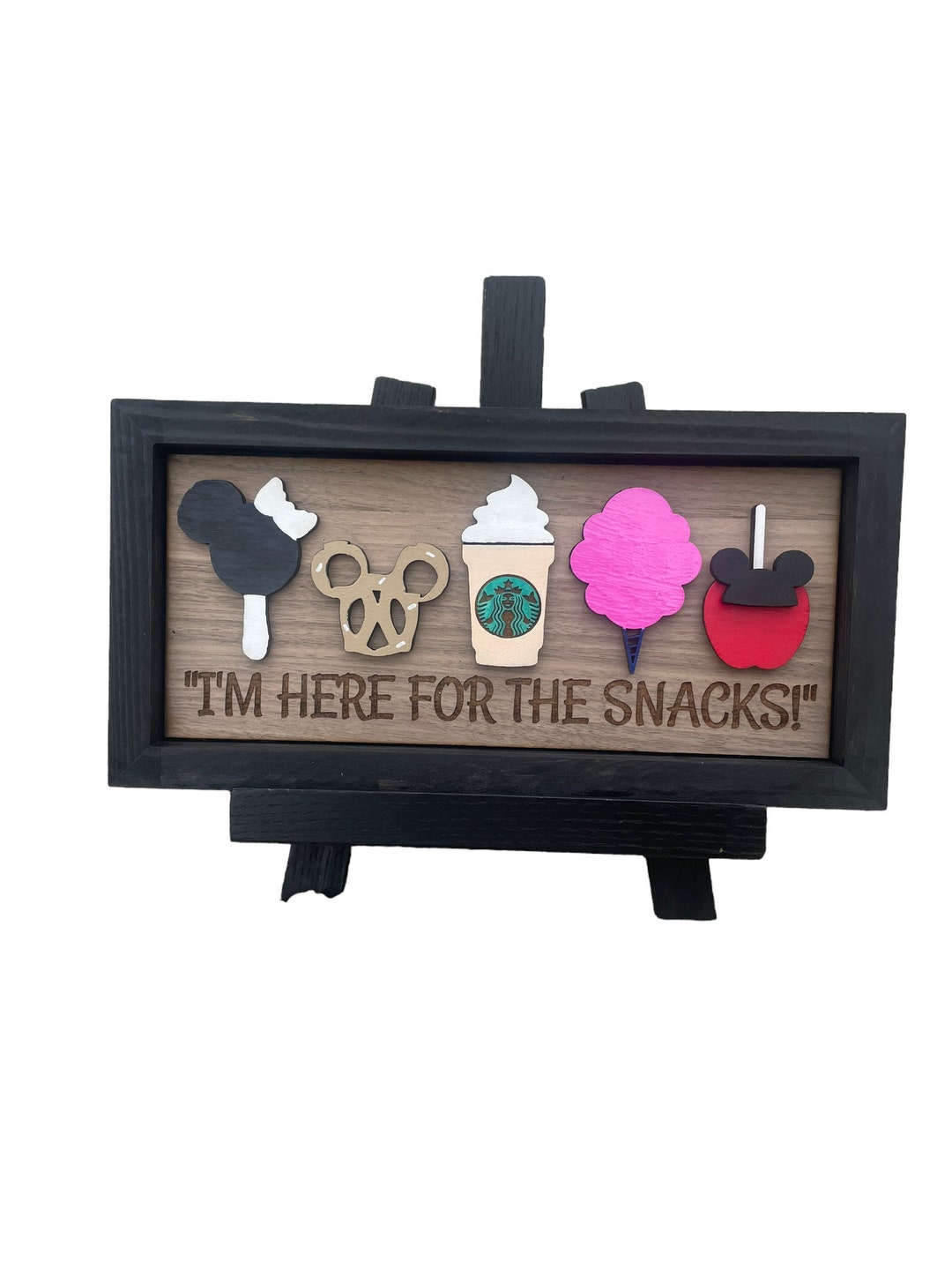 Disney Treats Sign: "i'm Here for the Snacks!", Disneyland, Disney Gift ...