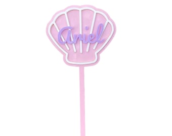 Seashell Cake Topper, One Seashell, First Birthday Shell, Ocean Decor ...