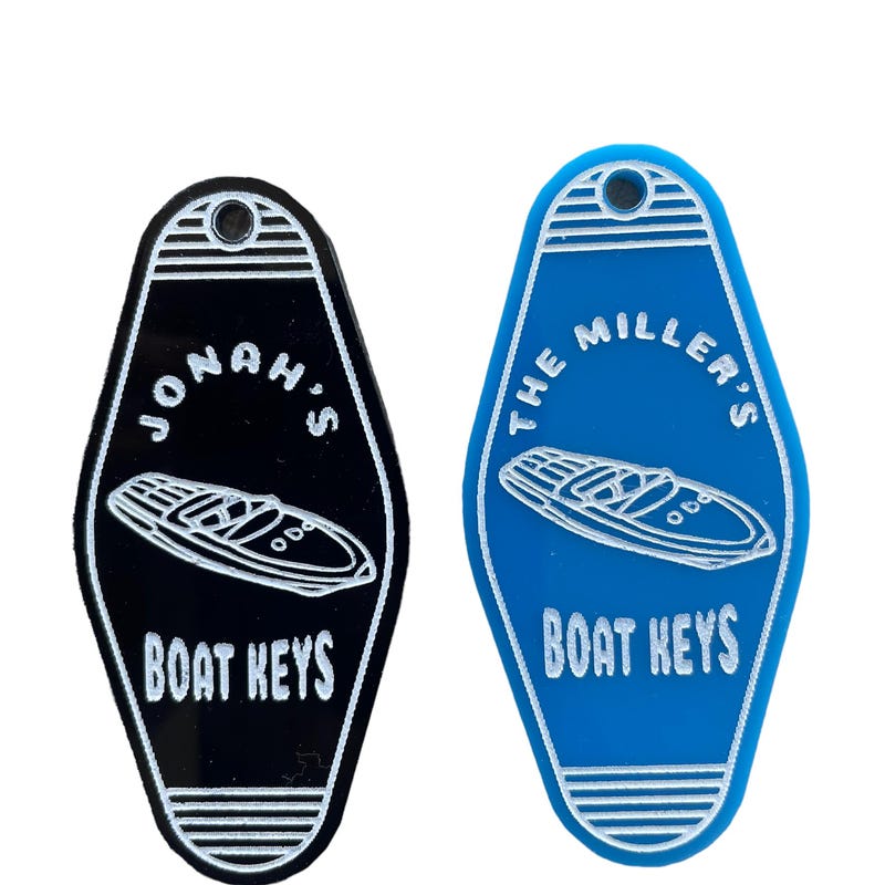 Floating Boat Key Keychain - Etsy