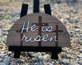 He is Risen Sign - Etsy