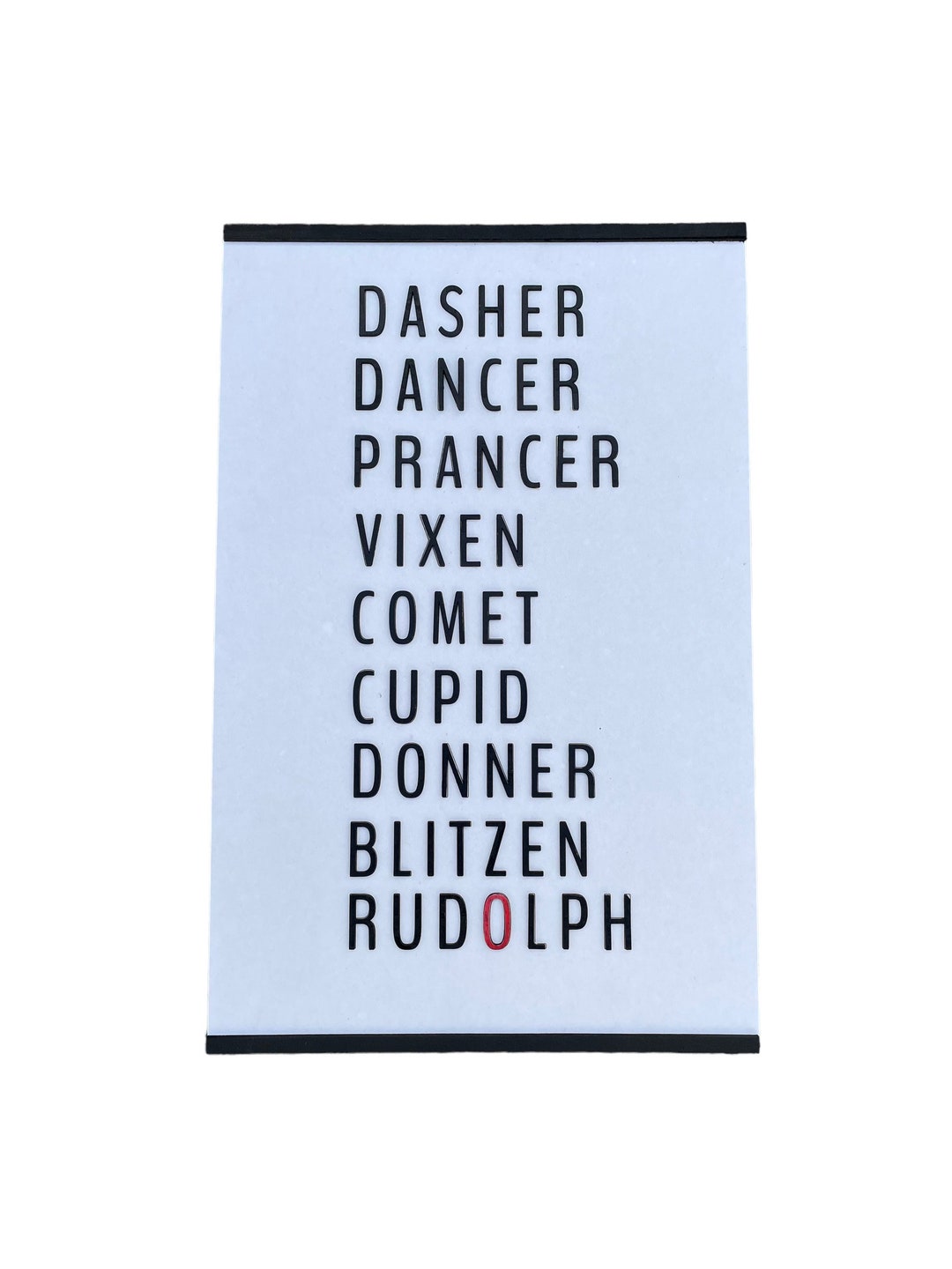 Reindeer Names Sign, Christmas Decorations, Christmas - Etsy