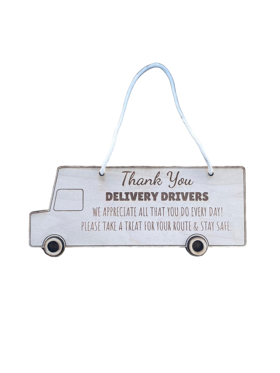 Delivery Drivers Sign, Thank You Delivery Driver, UPS Fedex DHL Post ...