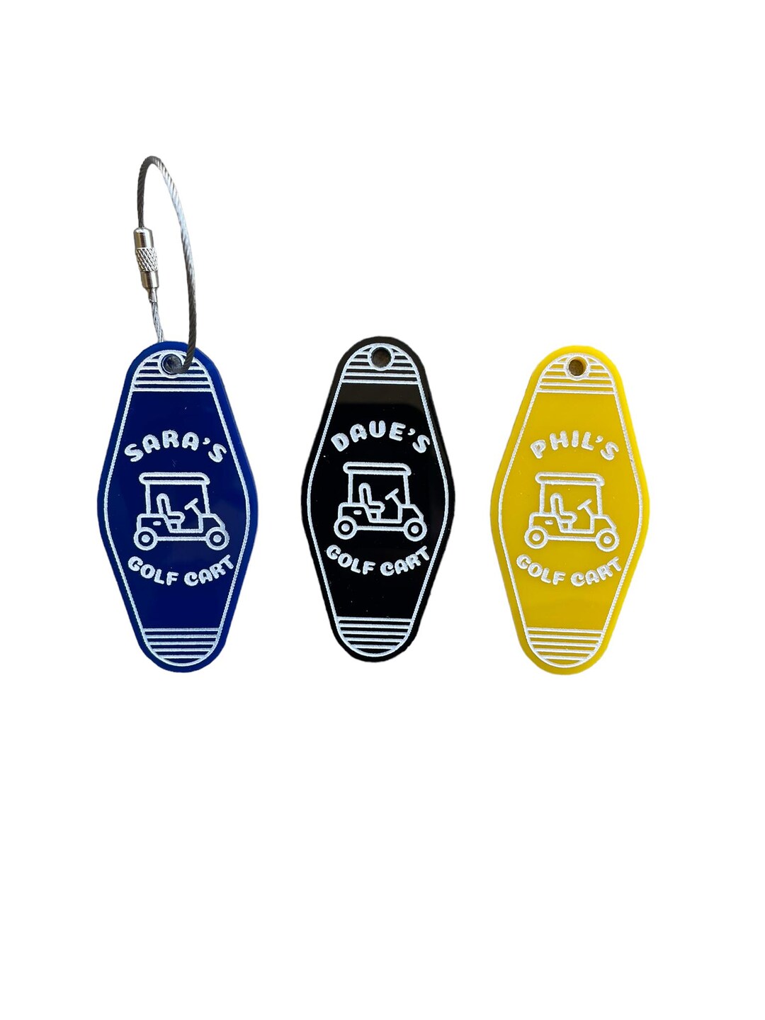 Golf Cart Keys, Personalized Keychains, Golf Cart Keychains, Engraved ...