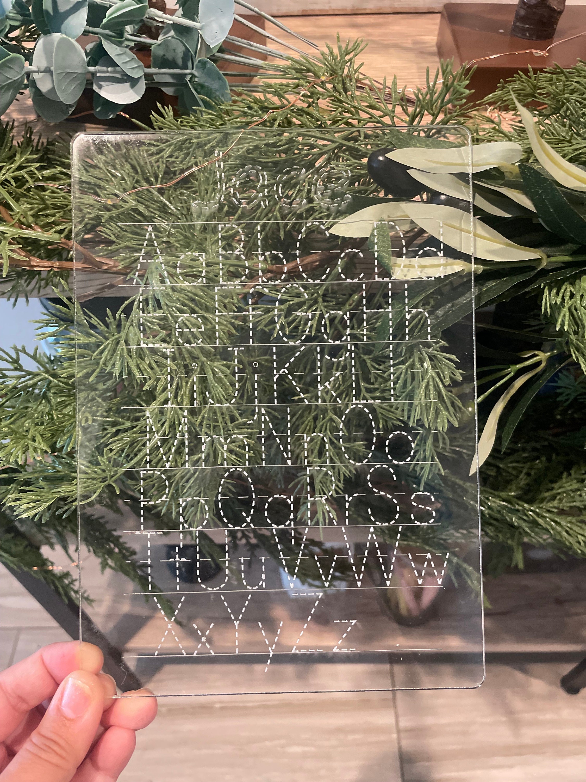 Alphabet Tracing Board Dry Erase Letter Tracing Tracing - Etsy