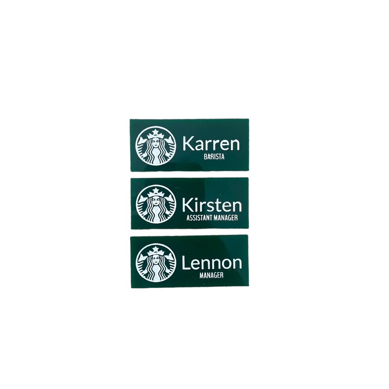 Starbucks Name Tag - Etsy