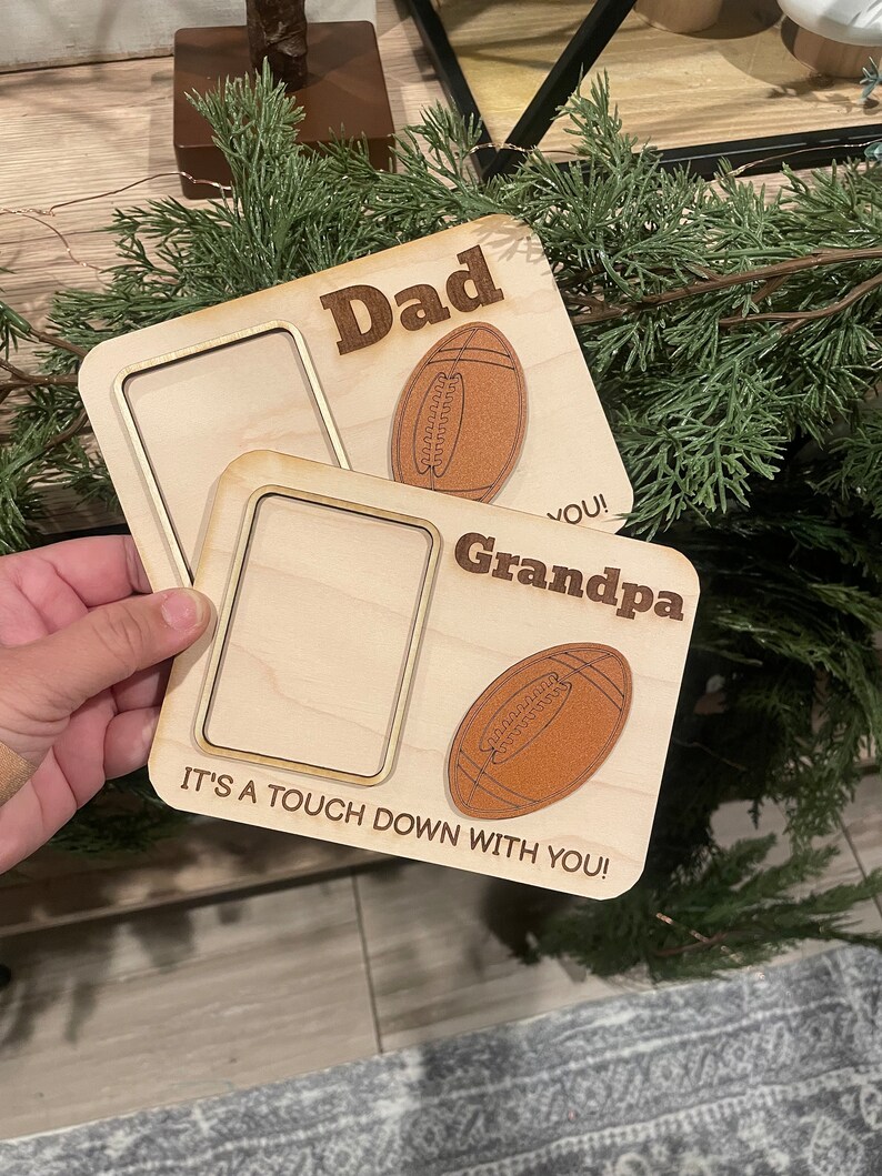 Dad Football Frame, Grand Football Frame, Gift, Christmas - Etsy