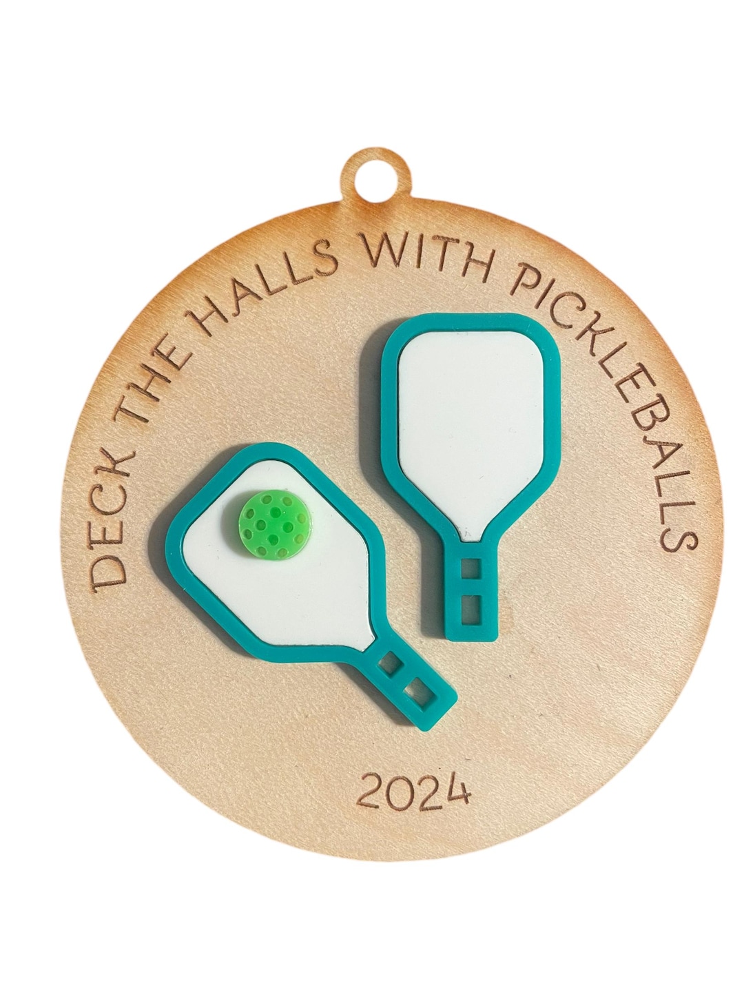 Pickleball Christmas Ornament, Pickleball, Pickleball Ornament ...