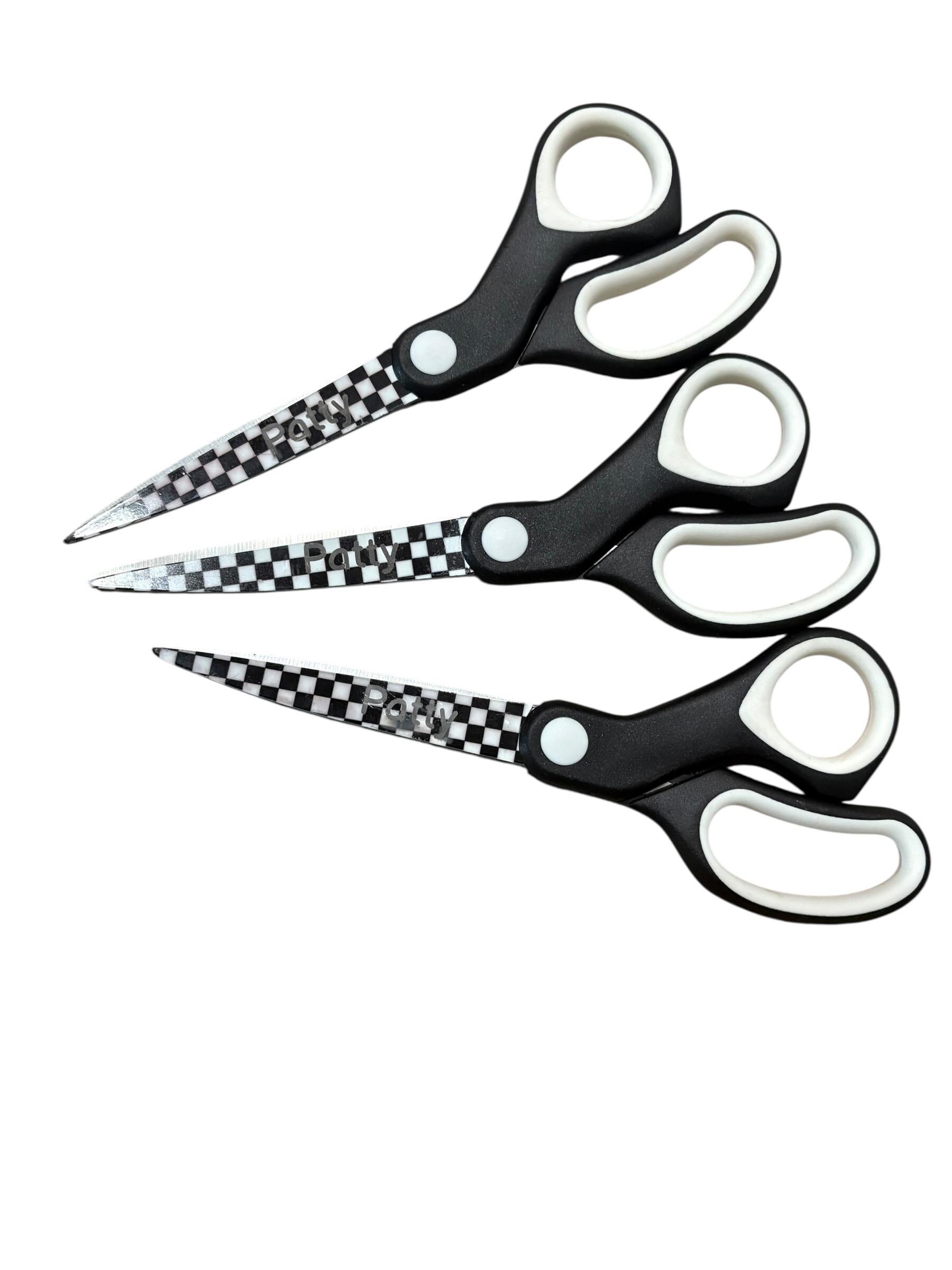 Checkered Scissors, Personalized Gift, Crafter, Scissors, Checkered ...