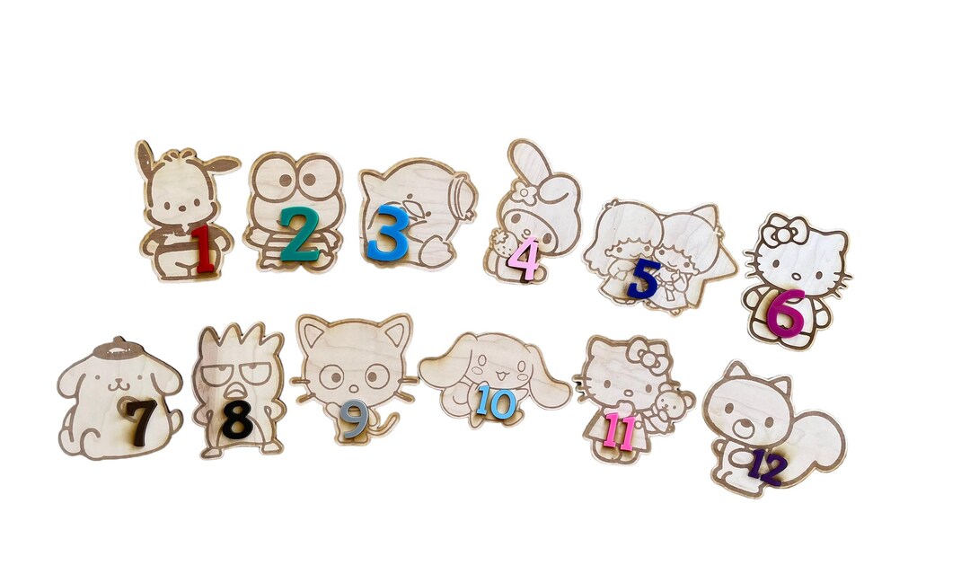 Sanrio Monthly Milestone Marker, Month Hello Kitty, Monthly Milestone ...