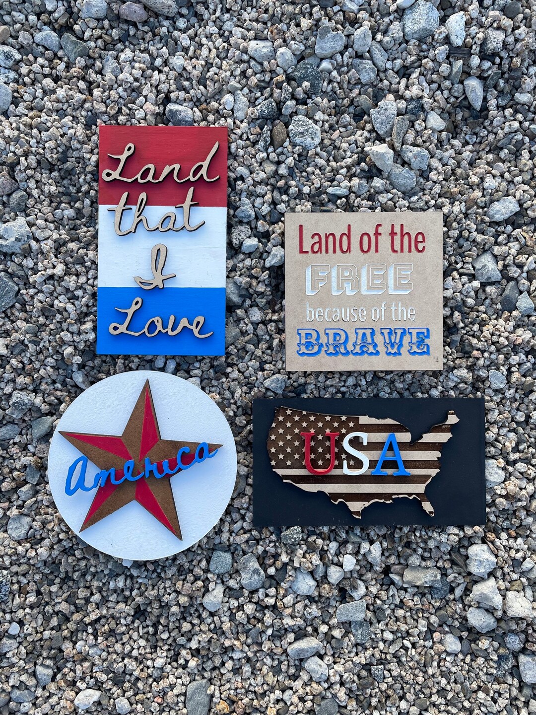 Memorial Tiered Tray Decor, Patriotic Decor, 4th of July , Memorial Day ...