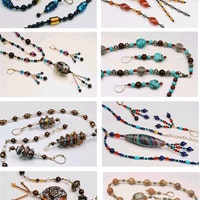 Murano Foil Glass & Lapis Set - Etsy