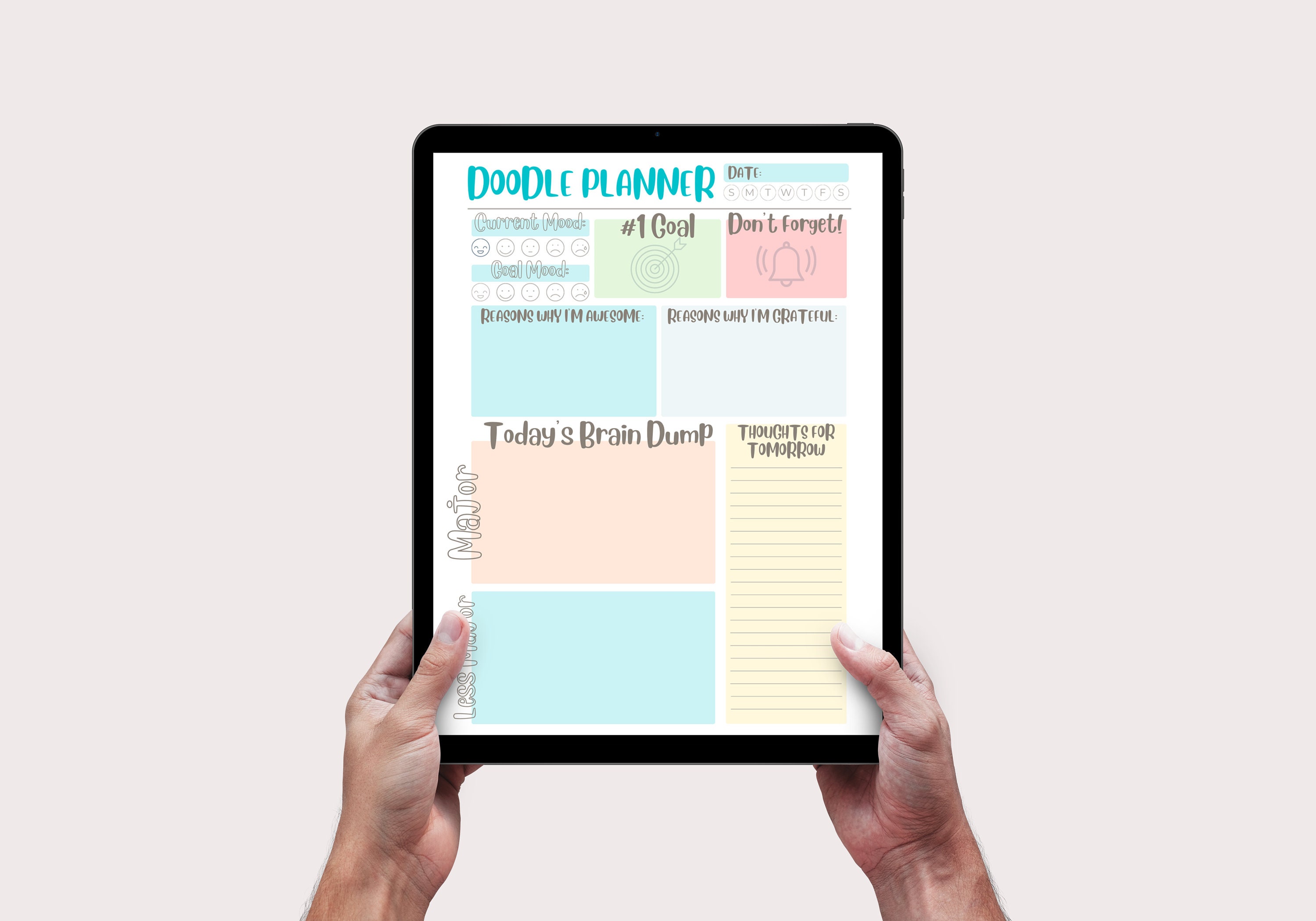Daily Doodle Planner | Printable & Downloadable Digital Planner - Etsy