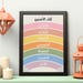 Rainbow Arabic Days of the Week Poster: Kids Learning Printable ...