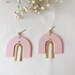 HARLOW Arch Dangle Polymer Clay Earrings With Brass Arch and - Etsy Canada