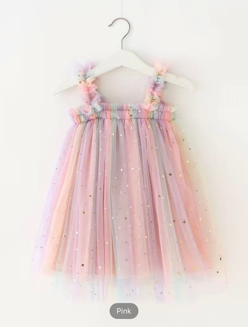 Rainbow Princess Dress - Etsy