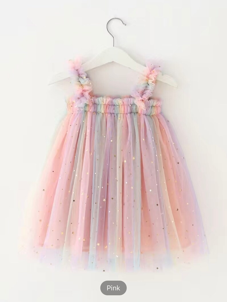 Rainbow Princess Dress - Etsy