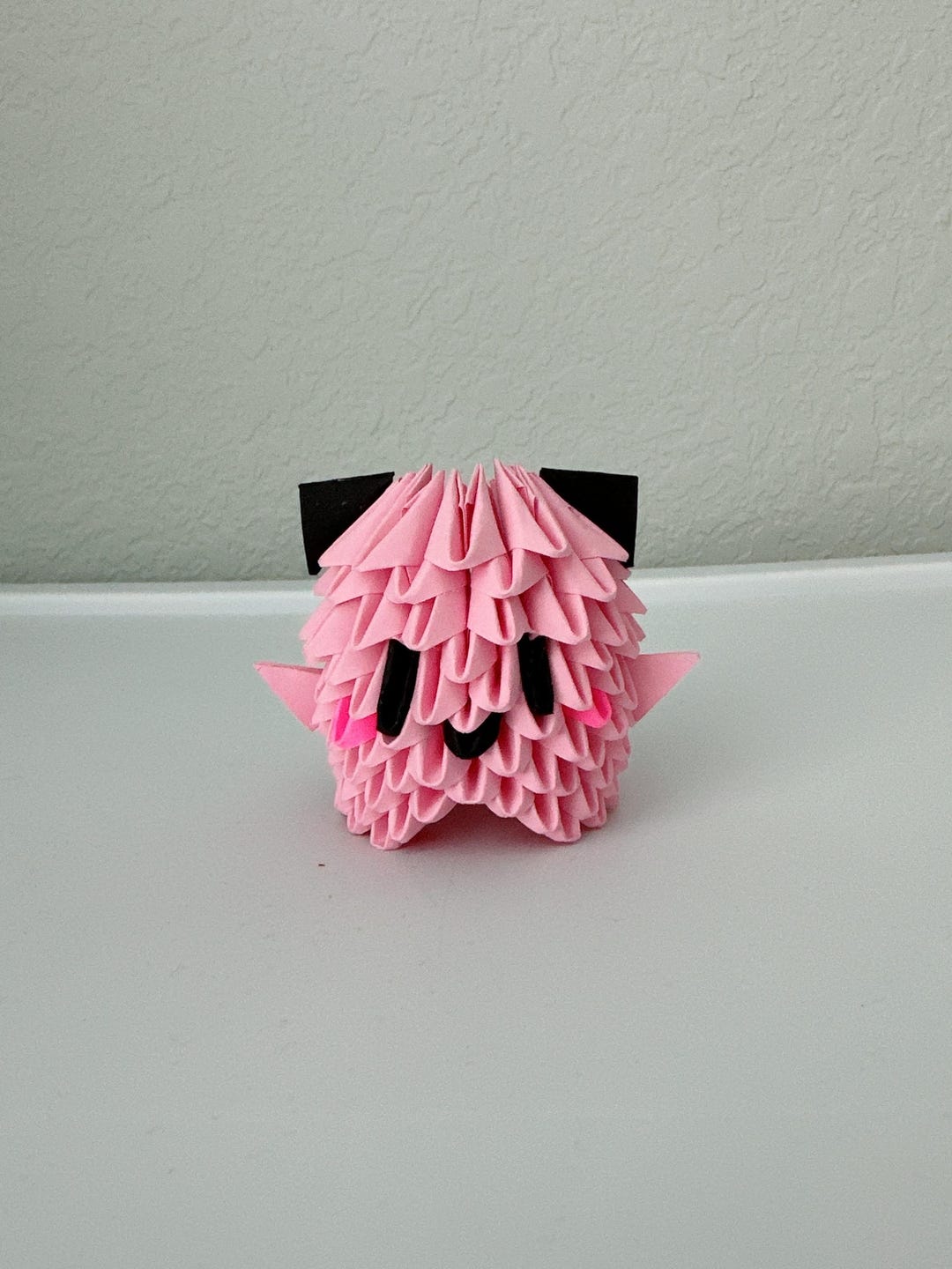 3D Origami Cleffa – Handmade Pokémon-inspired Paper Figurine | Cute ...