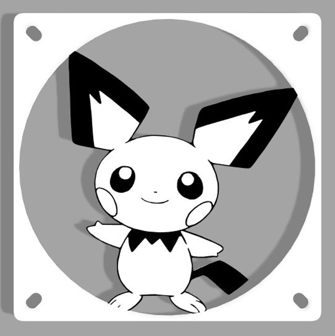 Pichu Artisan Dual Color Gaming Computer Fan Shroud / Grill / Cover ...