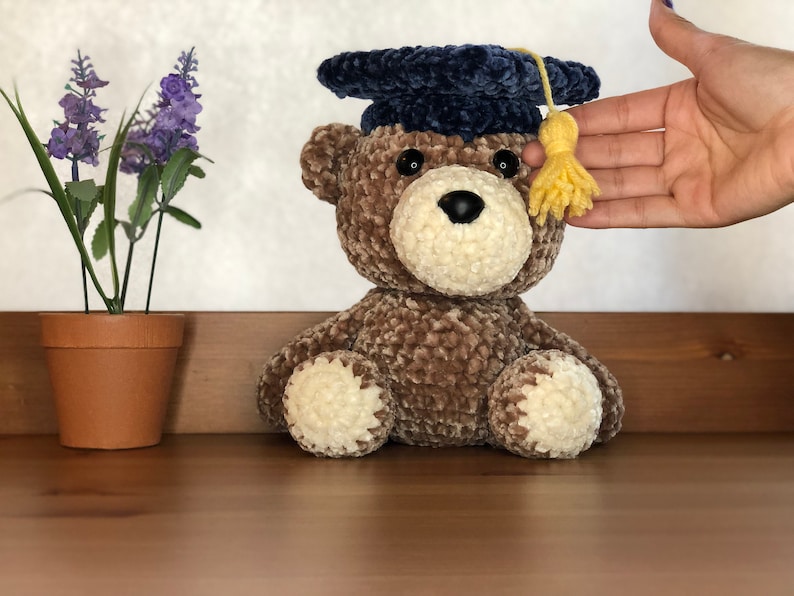 Crochet Pattern: Graduation Teddy Bear Amigurumi - Etsy Canada