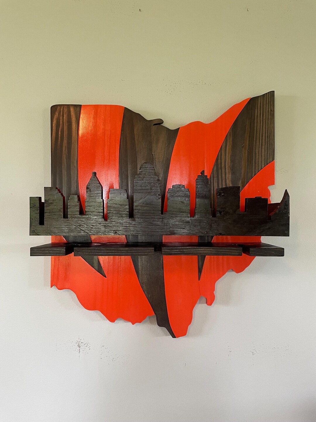 Cincinnati Bengals Wine Shelf - Etsy
