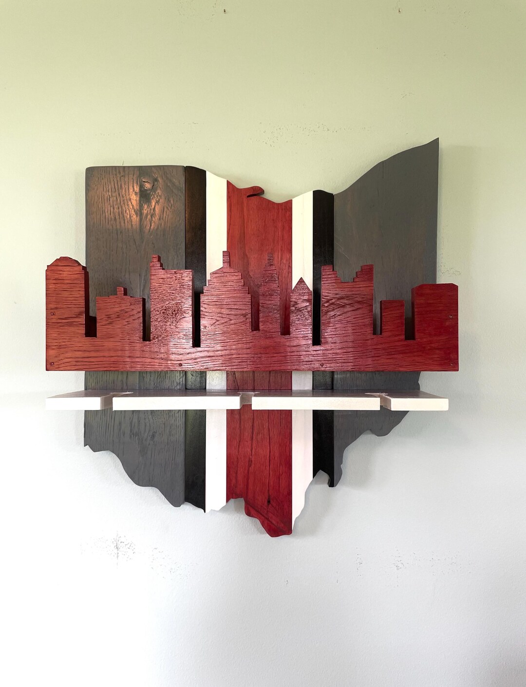 Ohio State Wine Shelf - Etsy