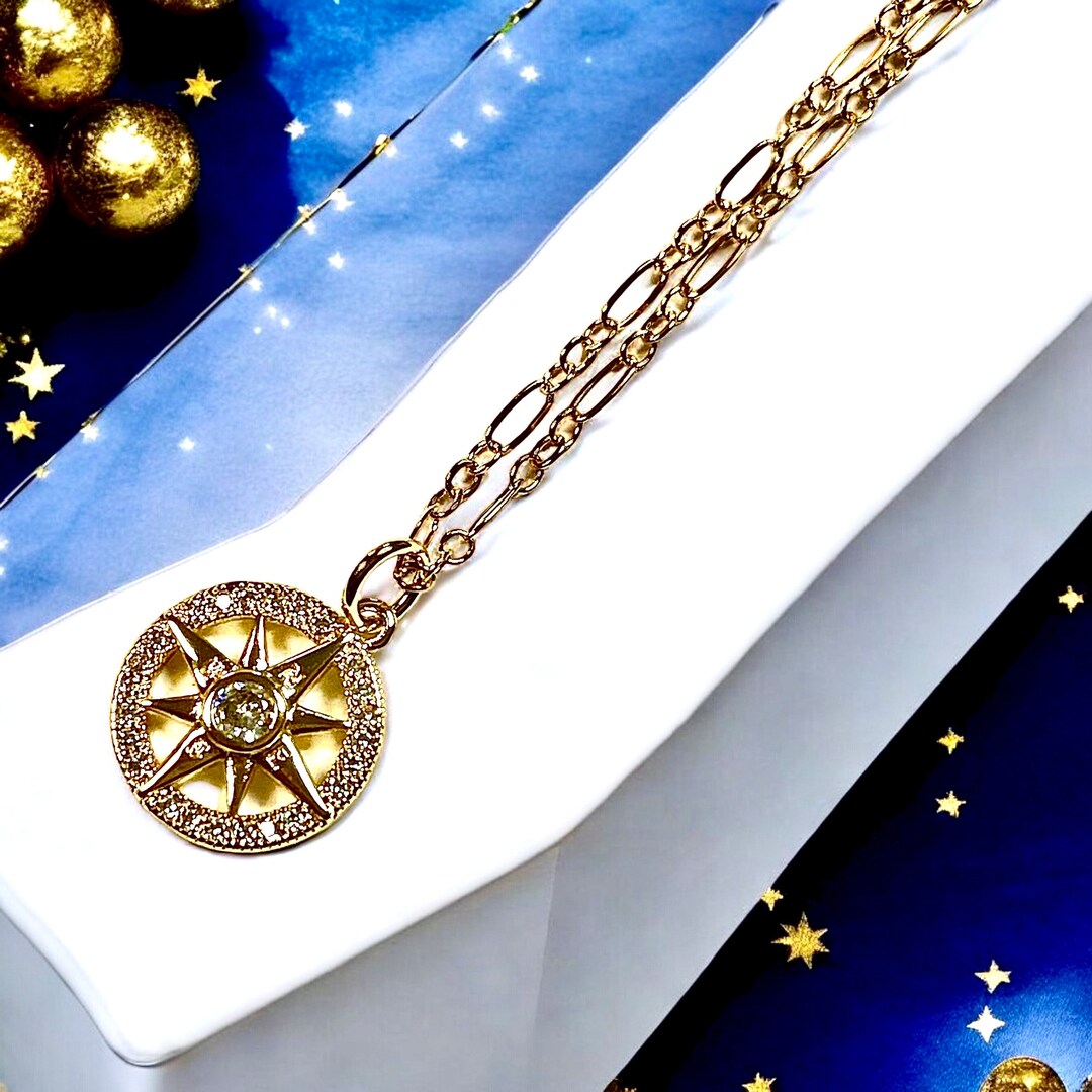 Dainty Gold North Star Necklace • Star Necklace • Polaris Star Necklace ...